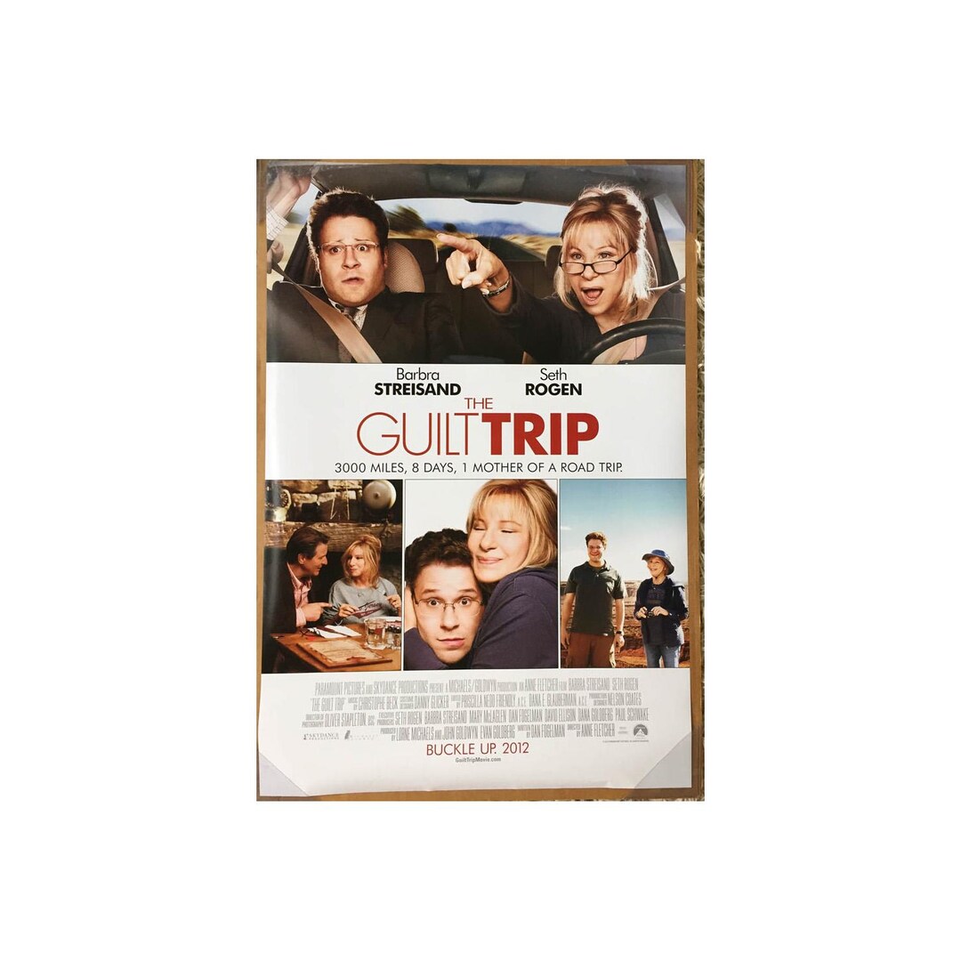 THE GUILT TRIP Movie Poster 2 Sided Original Intl Final 27x40 Barbara ...