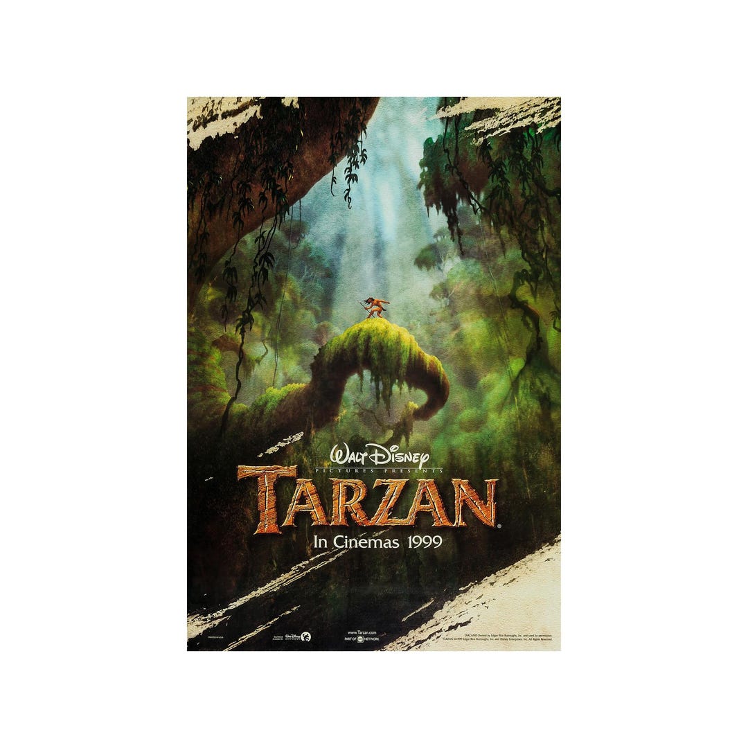 TARZAN MOVIE POSTER 2 Sided Original Advance Intl 27x40 - Etsy