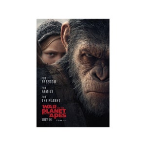 War for the Planet of the Apes MOVIE POSTER 2 Sided ORIGINAL Advance ...