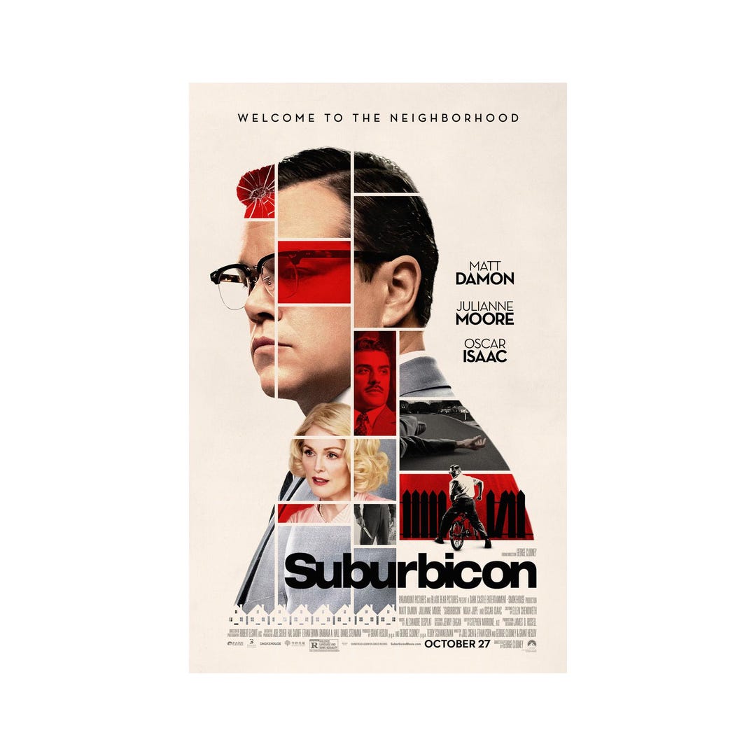 SUBURBICON MOVIE POSTER 2 Sided Original Final 27x40 Coen Brothers Matt ...