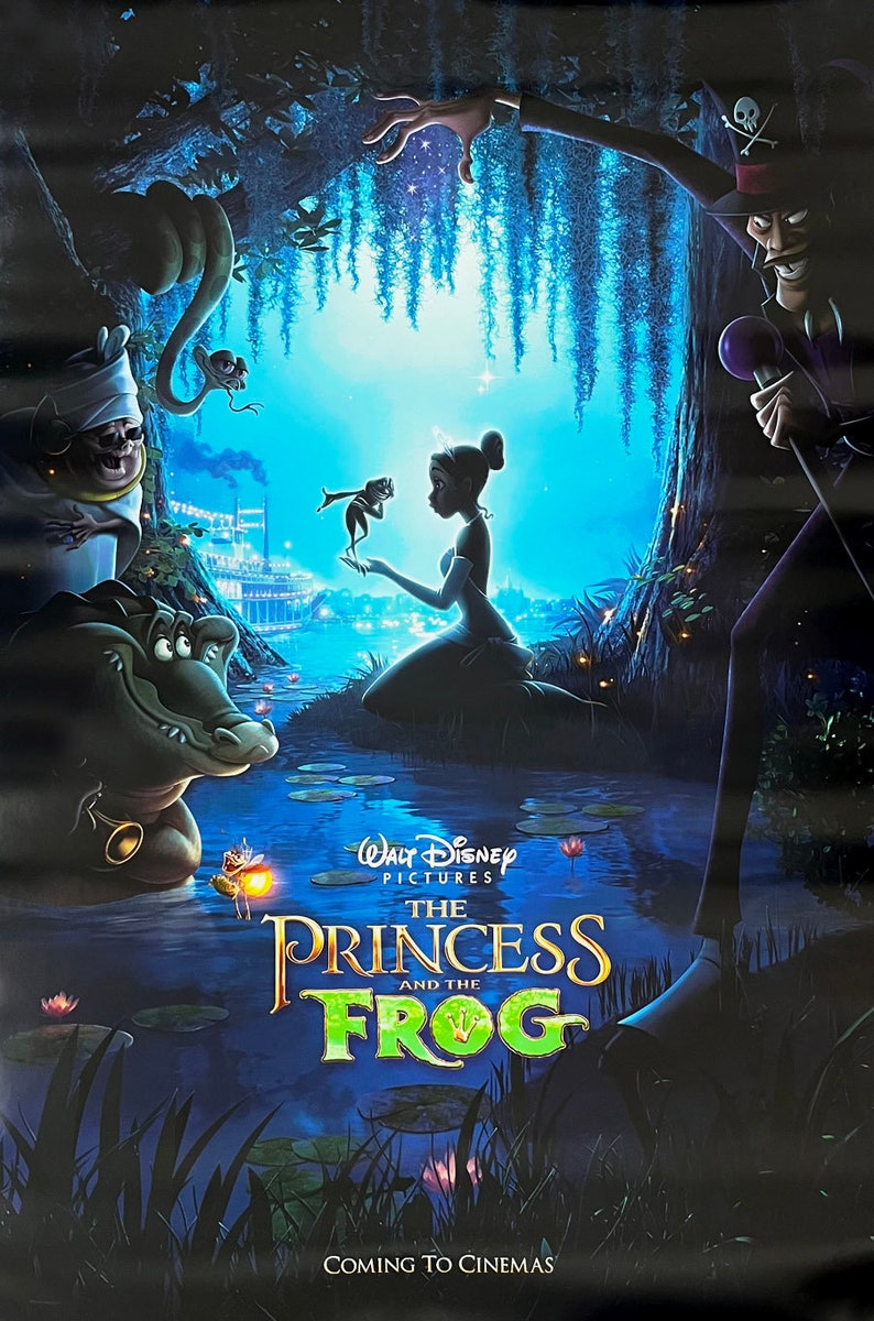 Princess and the Frog MOVIE POSTER 2 Sided ORIGINAL Intl Advance 27x40 ...