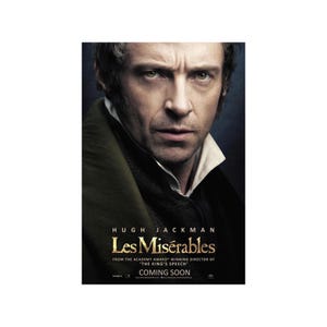 LES MISERABLES Movie Poster 2 Sided ORIGINAL Intl Advance 27x40 Hugh ...