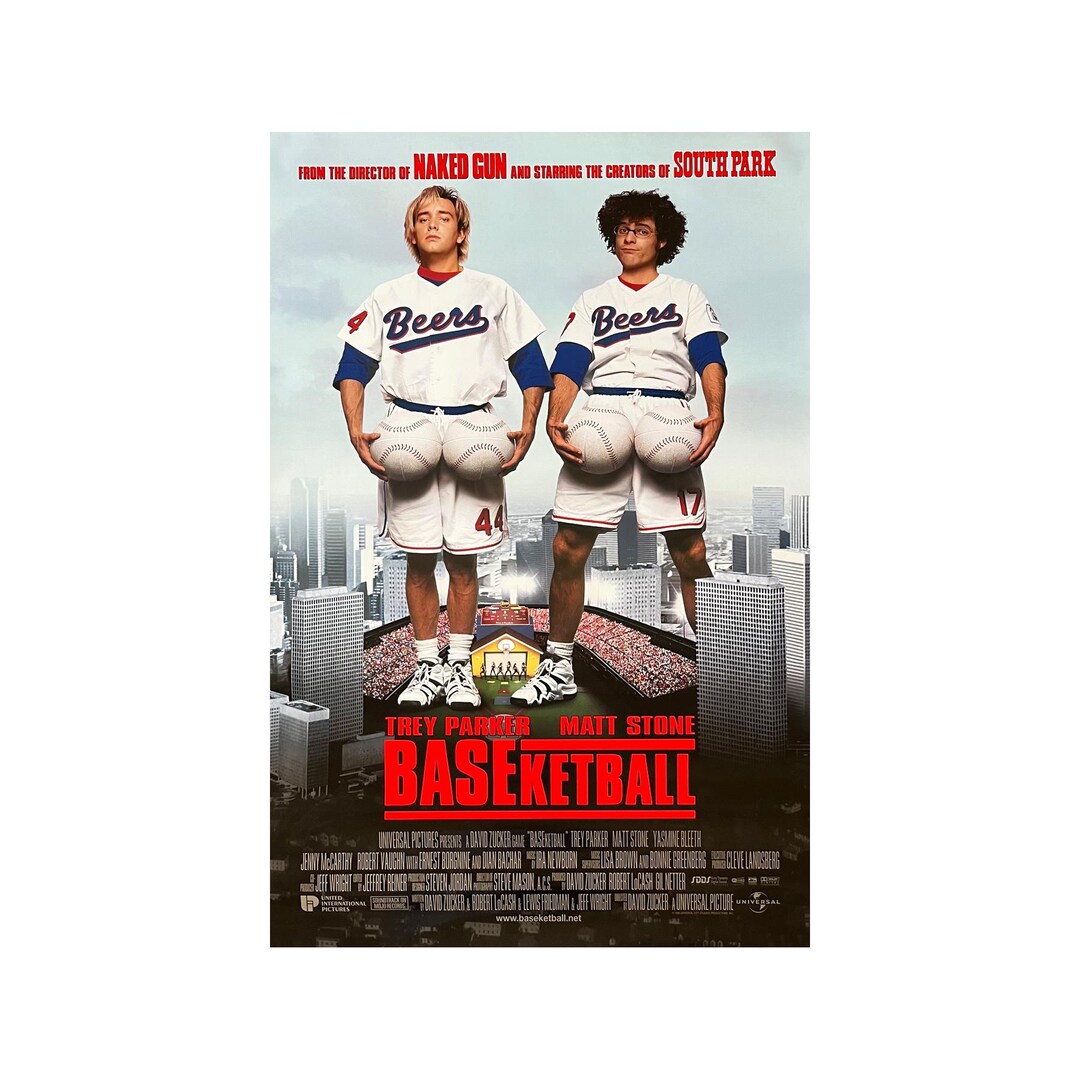 BASEKETBALL MOVIE POSTER 2 Sided Original Intl Final 27x40 Trey Parker ...