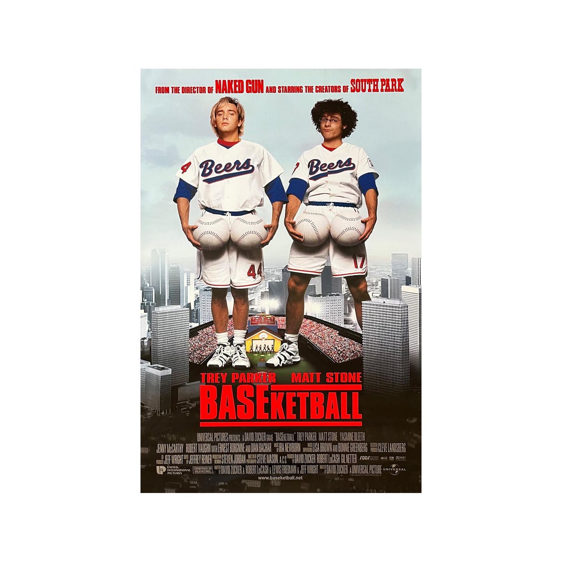 BASEKETBALL MOVIE POSTER 2 Sided Original Intl Final 27x40 Trey Parker ...