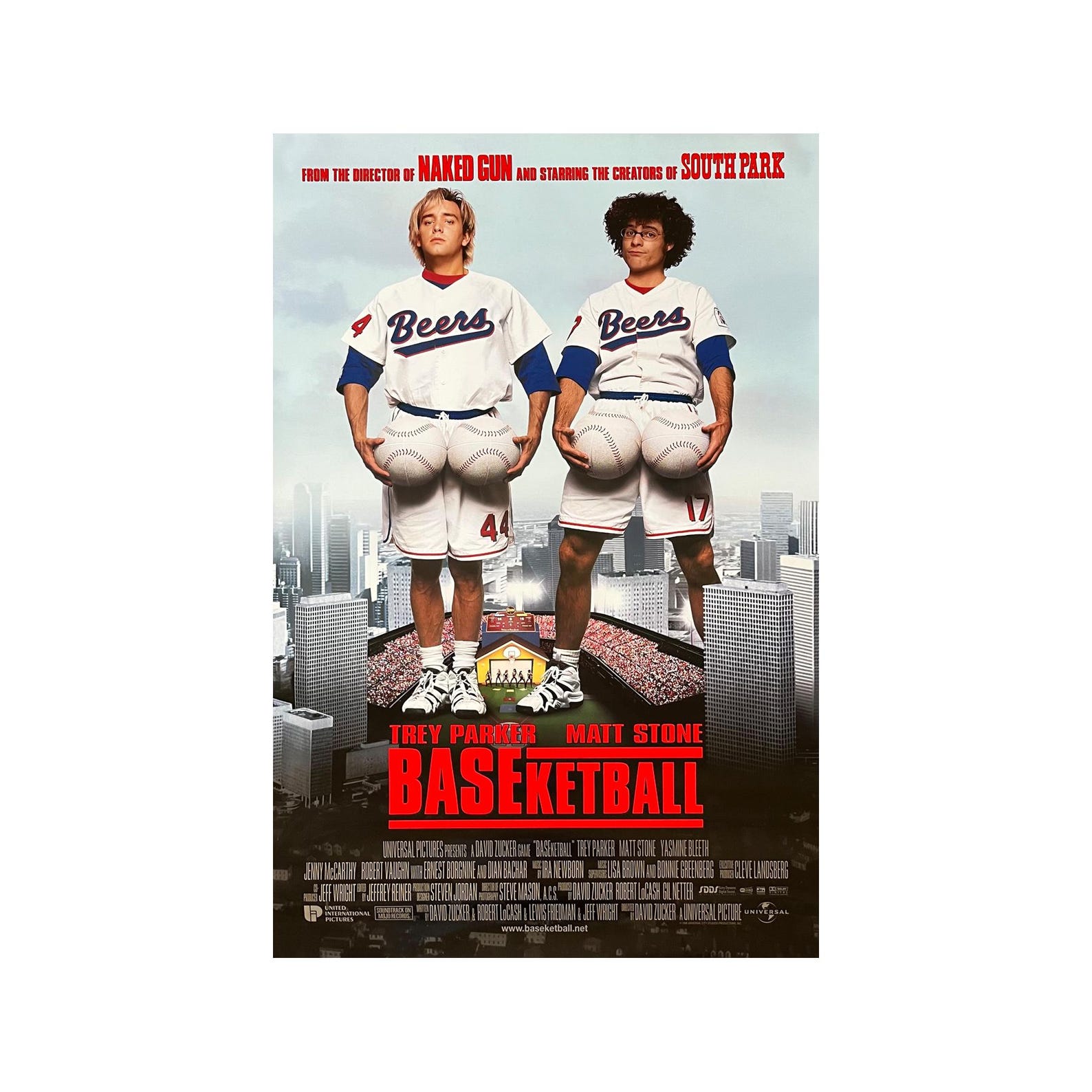 BASEKETBALL MOVIE POSTER 2 Sided Original Intl Final 27x40 Trey Parker ...