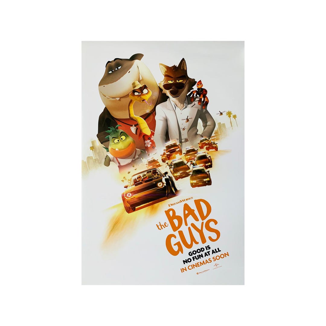 THE BAD GUYS Movie Poster 2 Sided Original Intl Advance 27x40 Sam ...