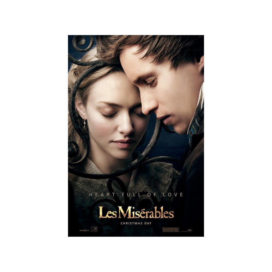 LES MISERABLES Movie Poster 1 Sided ORIGINAL 27x40 Amanda Seyfried ...