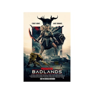 PREDATOR: BADLANDS Movie Poster 2 Sided ORIGINAL Intl Final 27x40 Dan ...