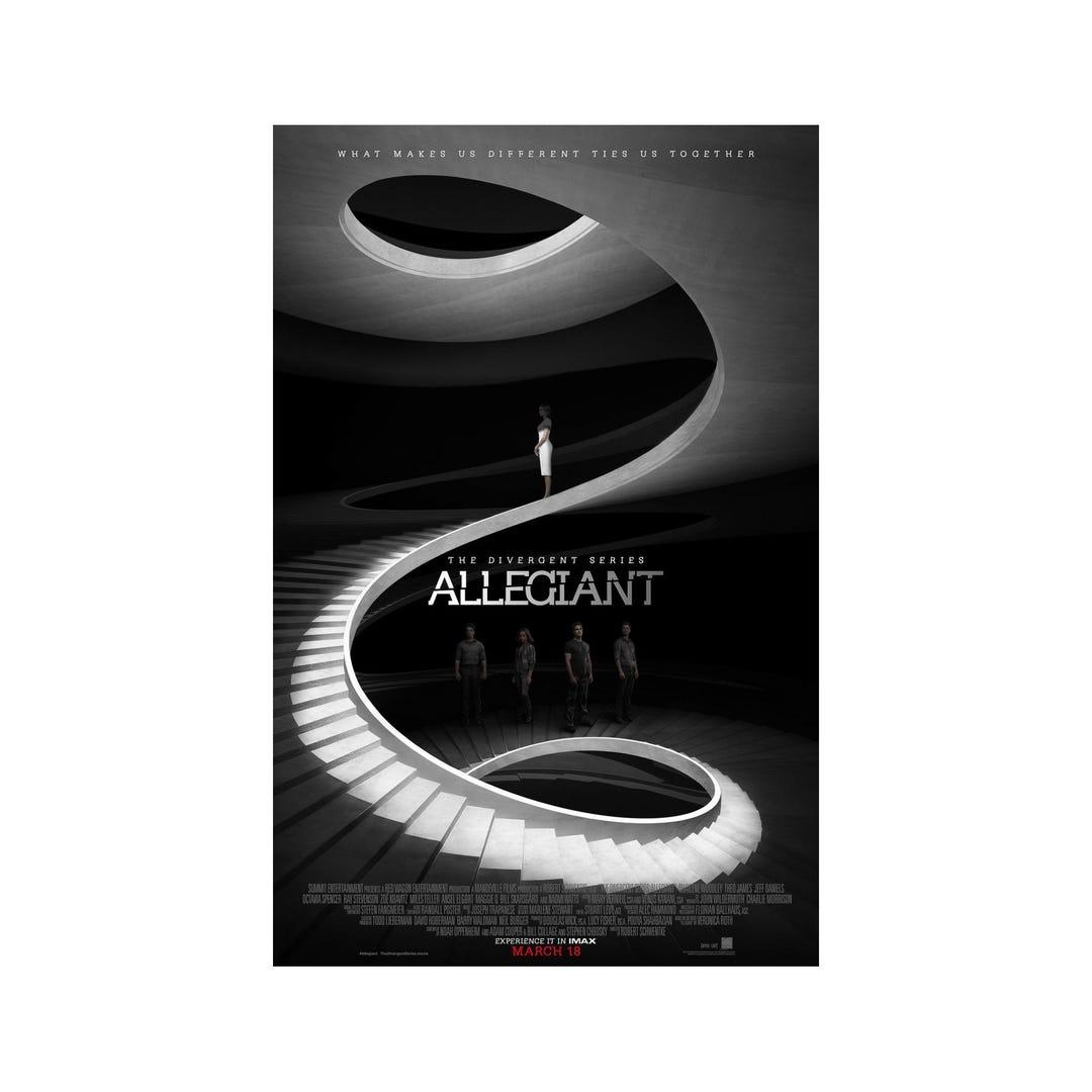 ALLEGIANT Movie Poster 1 Sided ORIGINAL IMAX 27x40 Shailene Woodley ...