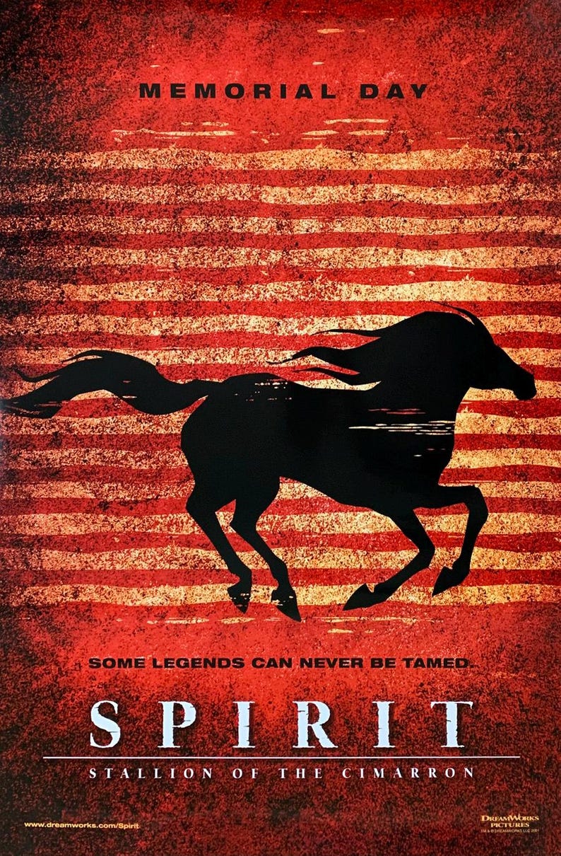 Spirit: Stallion of the Cimarron MOVIE POSTER 2 Sided ORIGINAL 27x40 ...