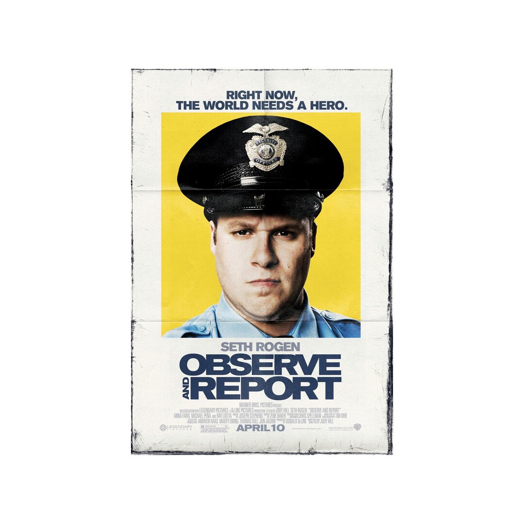 Observe and Report MOVIE POSTER 1 Sided ORIGINAL 27x40 Seth Rogen Anna ...