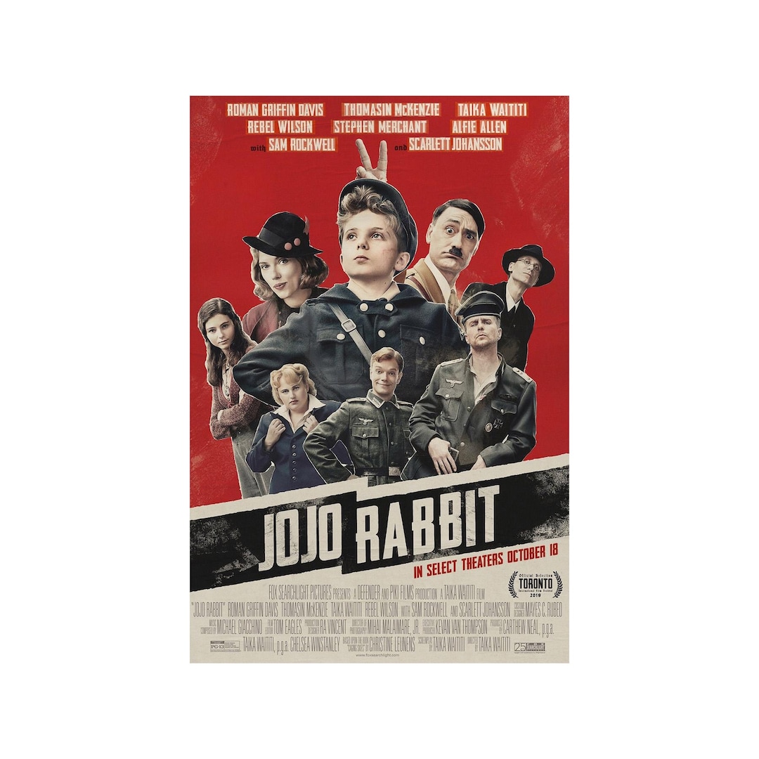 JOJO RABBIT Movie Poster 2 Sided Rare ORIGINAL Final 27x40 Taika ...