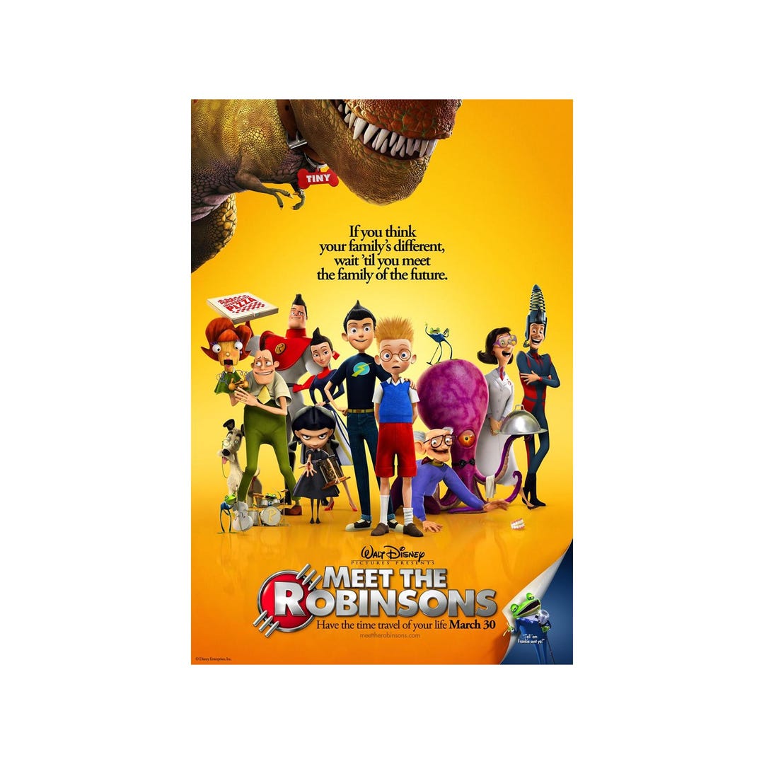 MEET THE ROBINSONS Movie Poster 2 Sided Original Final 27x40 Angela ...
