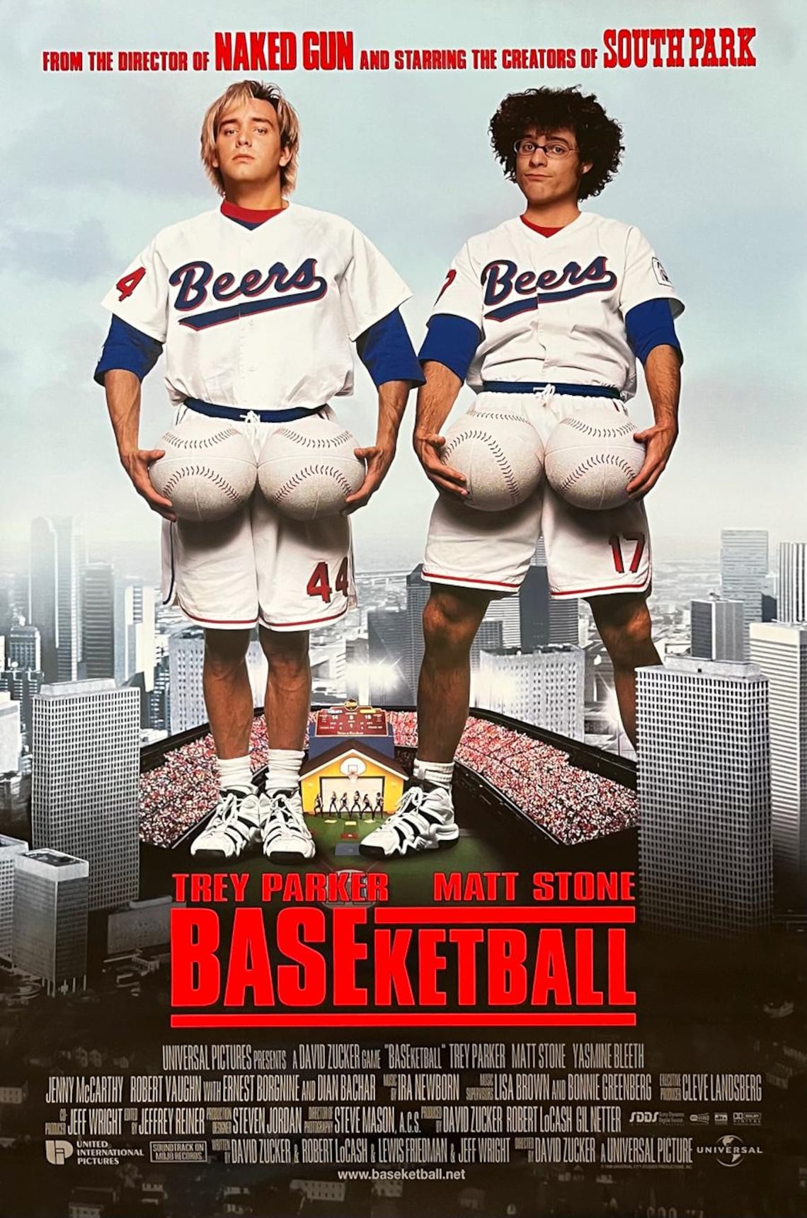 BASEKETBALL MOVIE POSTER 2 Sided Original Intl Final 27x40 Trey Parker ...