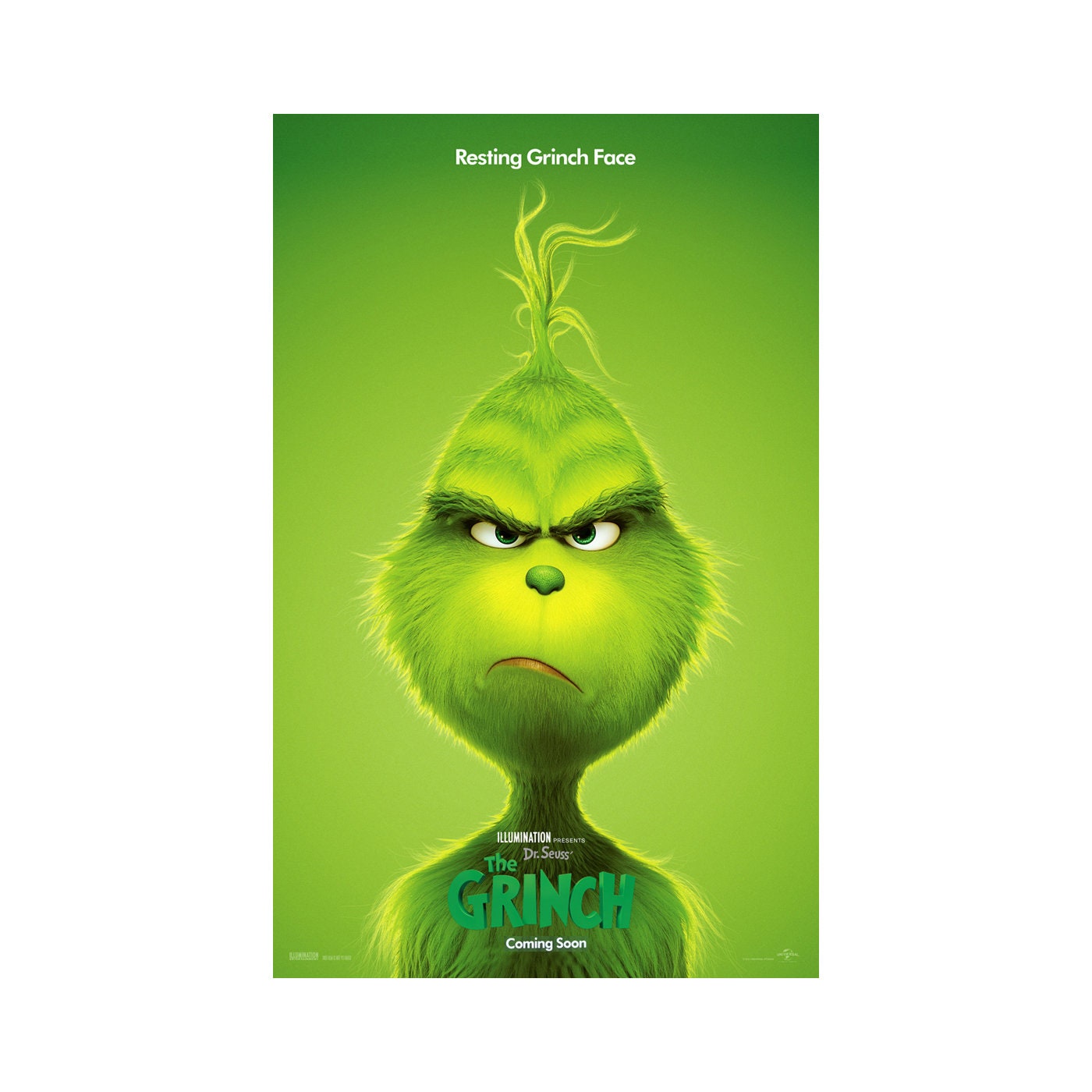 THE GRINCH Movie Poster 2 Sided ORIGINAL Version C 27x40 Dr. Seuss - Etsy