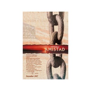AMISTAD MOVIE POSTER 2 Sided Original Final 27x40 Steven Spielberg - Etsy
