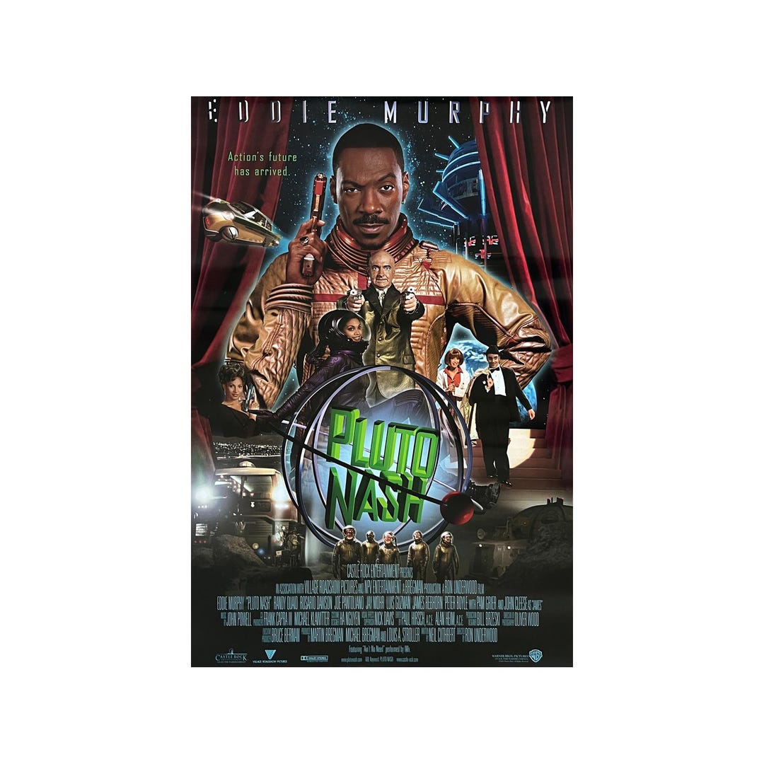 The Adventures of Pluto Nash MOVIE POSTER 2 Sided ORIGINAL 27x40 Eddie ...