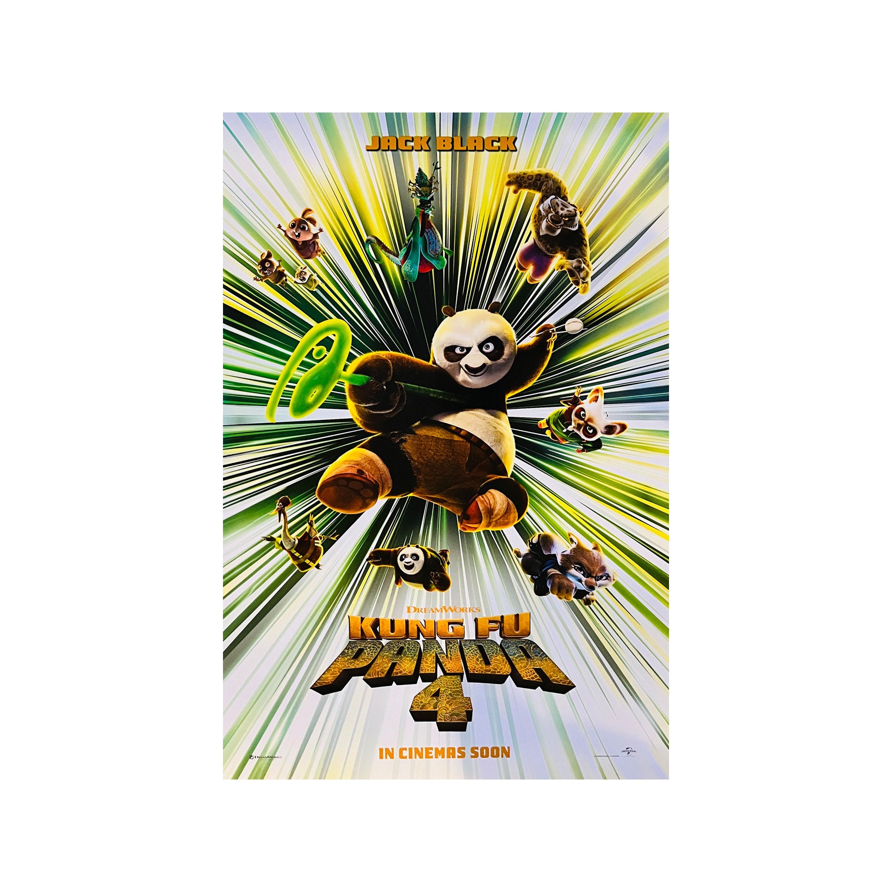 KUNG FU PANDA 4 Movie Poster 2 Sided Original Intl Advance 27x40 Jack ...