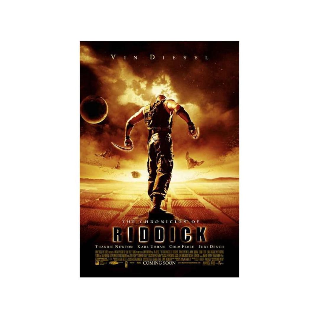 CHRONICLES OF RIDDICK Movie Poster 2 Sided Original Version B 27x40 Vin Diesel - Etsy