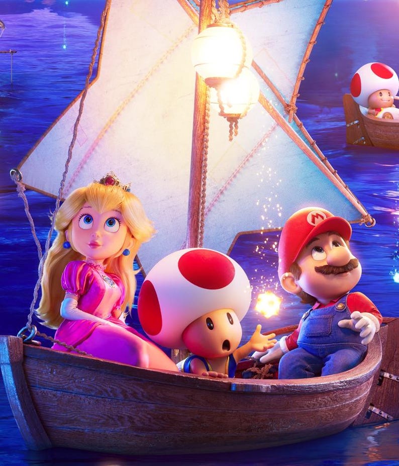 The Super Mario Galaxy Movie Poster 2 Sided ORIGINAL Intl Version B ...