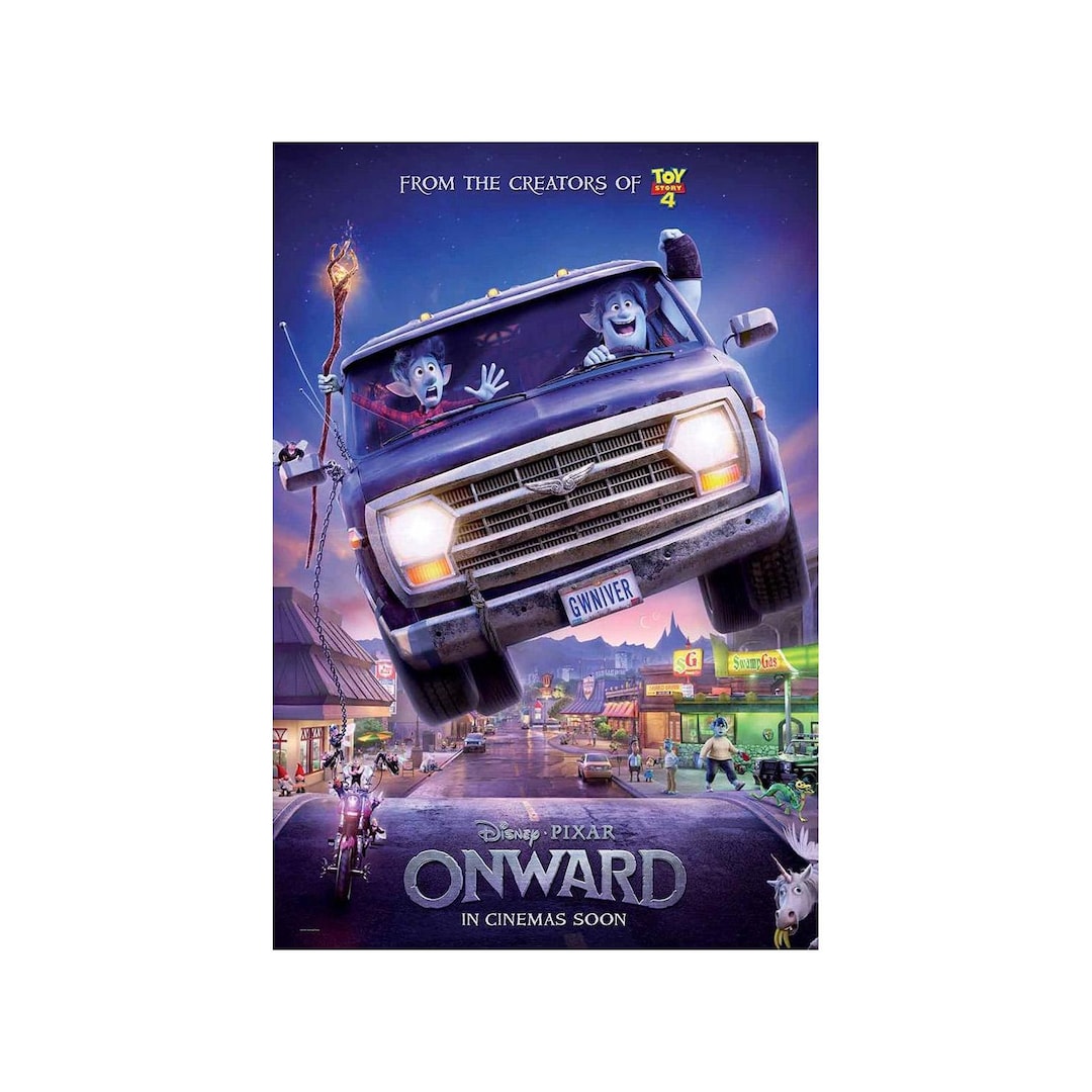 ONWARD MOVIE POSTER 2 Sided Original Version B 27x40 Chris Pratt Tom ...
