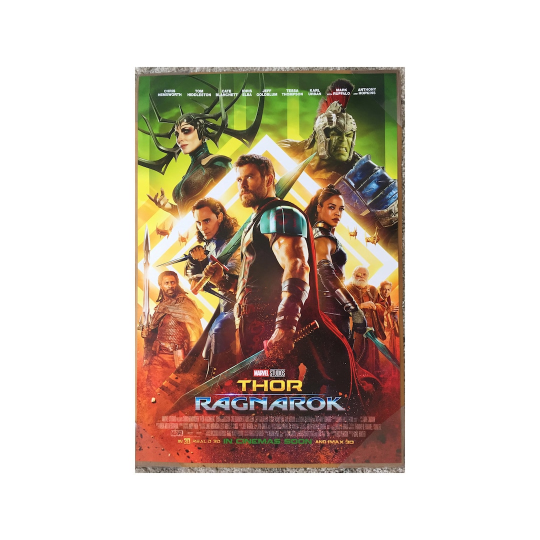 THOR RAGNAROK Movie Poster 2 Sided ORIGINAL Intl Version B 27x40 Chris ...