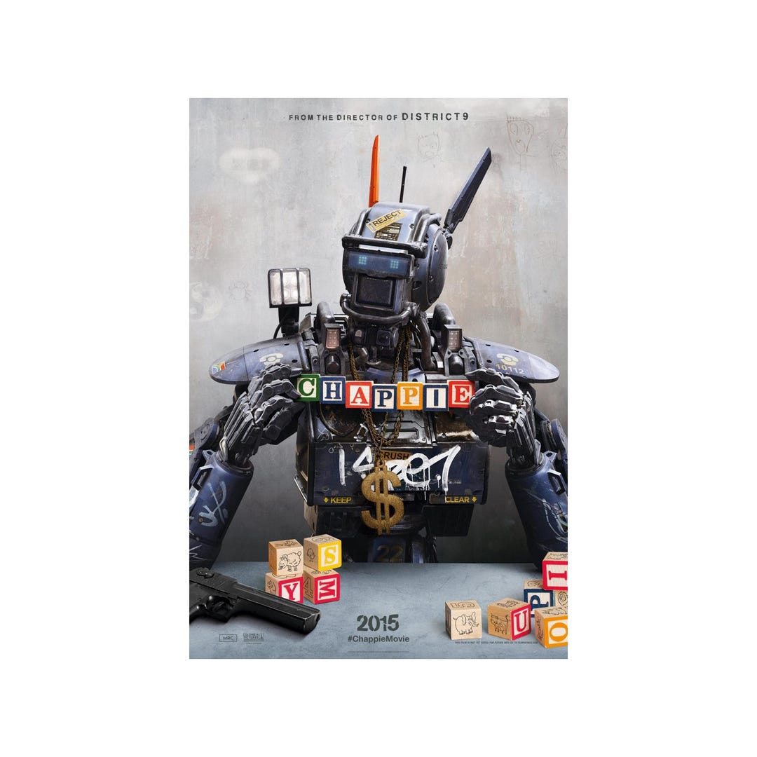 CHAPPIE MOVIE POSTER 1 Sided Original Advance 27x40 Neill Blomkamp - Etsy