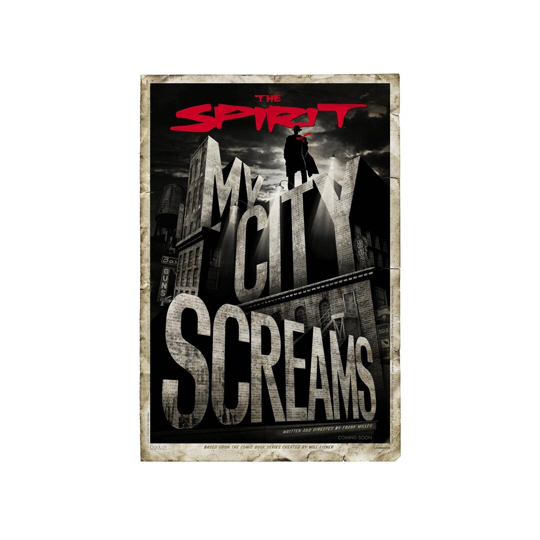 THE SPIRIT Movie Poster 2 Sided ORIGINAL Advance 27x40 Frank Miller ...