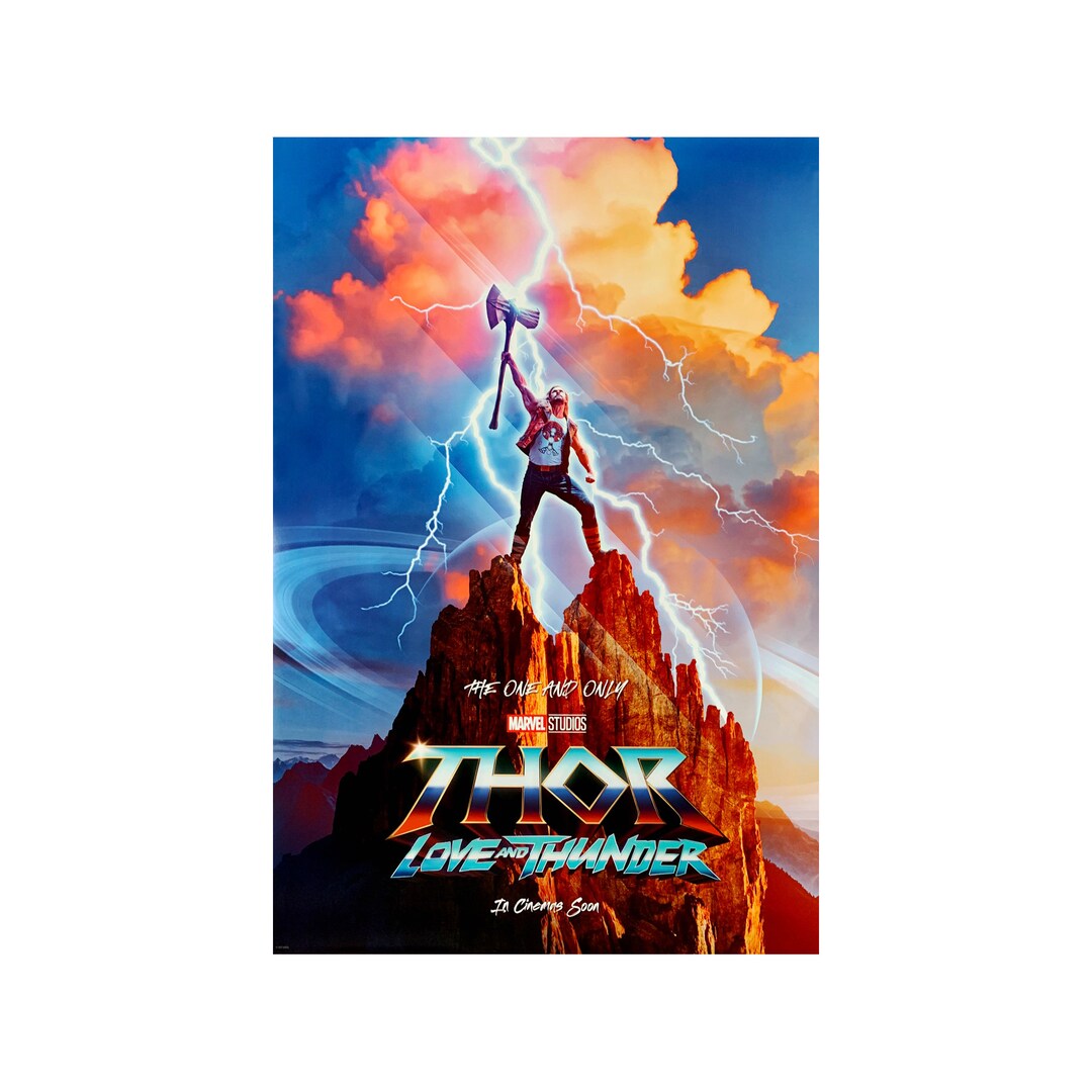 Thor Love and Thunder MOVIE POSTER 2 Sided Original THOR 27x40 Chris ...