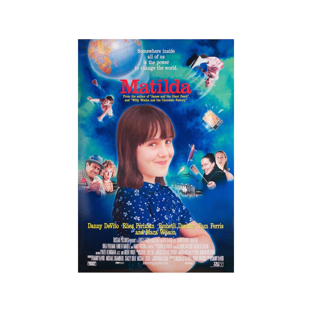 MATILDA MOVIE POSTER 2 Sided Original Final 27x40 Danny Devito Mara ...