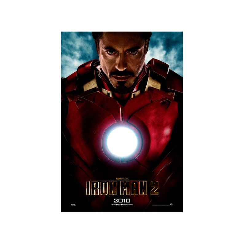 IRON MAN 2 Movie Poster 2 Sided ORIGINAL Rare Advance 27x40 Robert ...