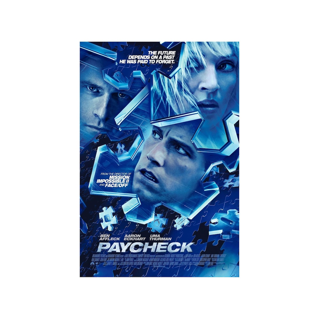 PAYCHECK MOVIE POSTER 2 Sided Original Intl Final 27x40 Ben Affleck Uma ...