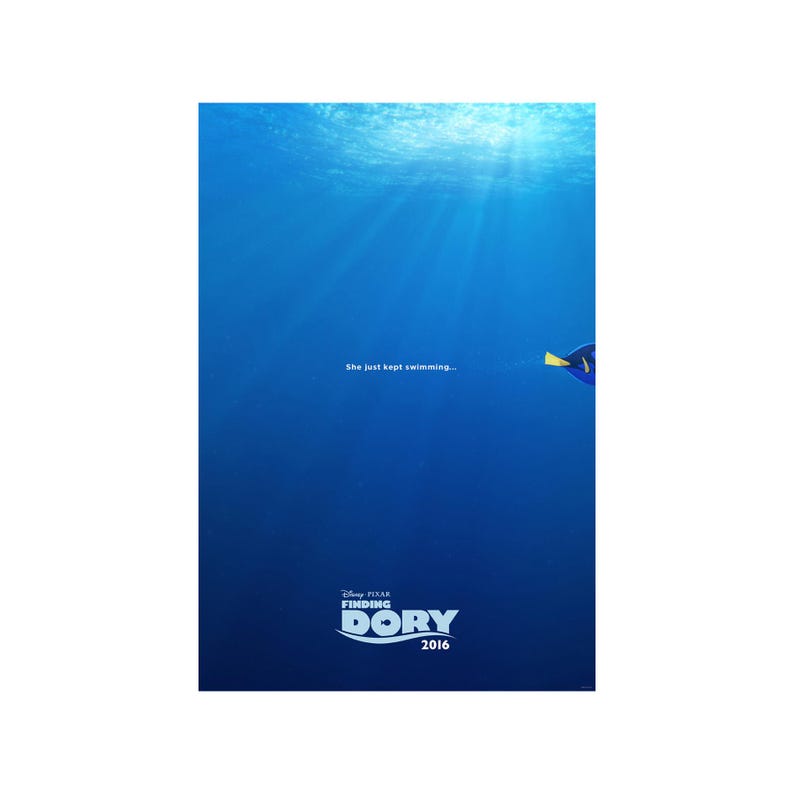 FINDING DORY Movie Poster 2 Sided ORIGINAL Advance 27x40 - Etsy