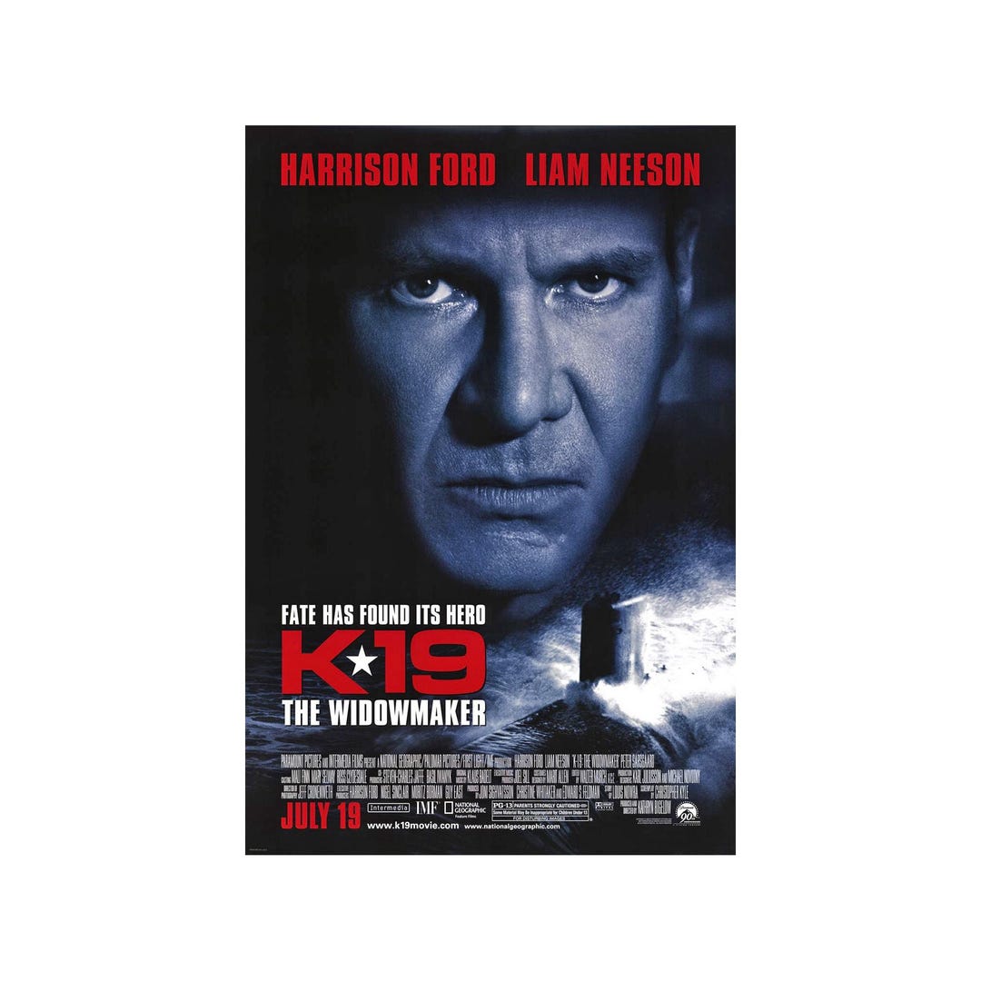 K-19 THE WIDOWMAKER Movie Poster 2 Sided Original Final 27x40 Harrison ...