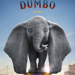 DUMBO MOVIE POSTER 2 Sided Original Intl Version B 27x40 Tim Burton Eva ...