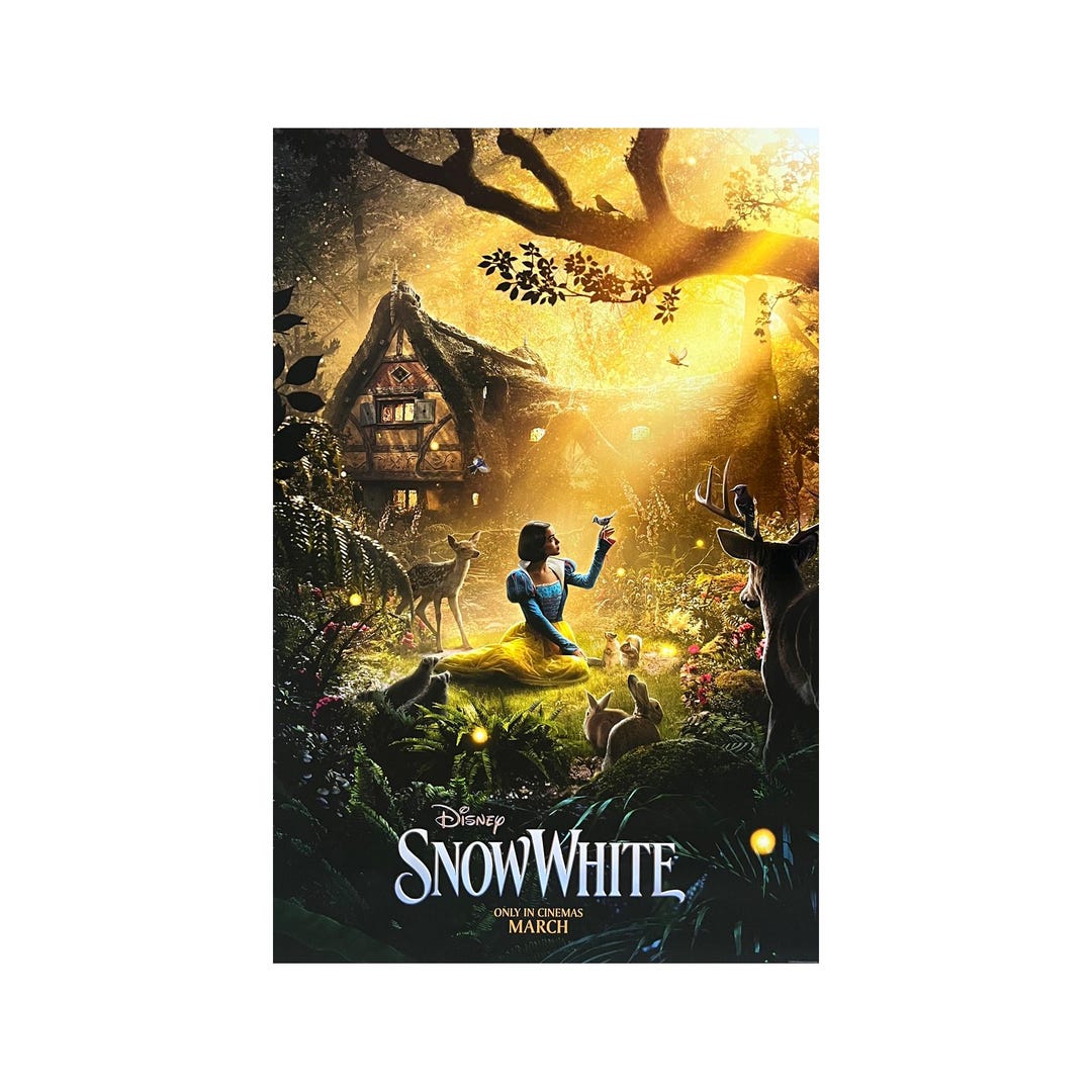 SNOW WHITE Movie Poster 2 Sided ORIGINAL Intl Advance 27x40 Rachel ...