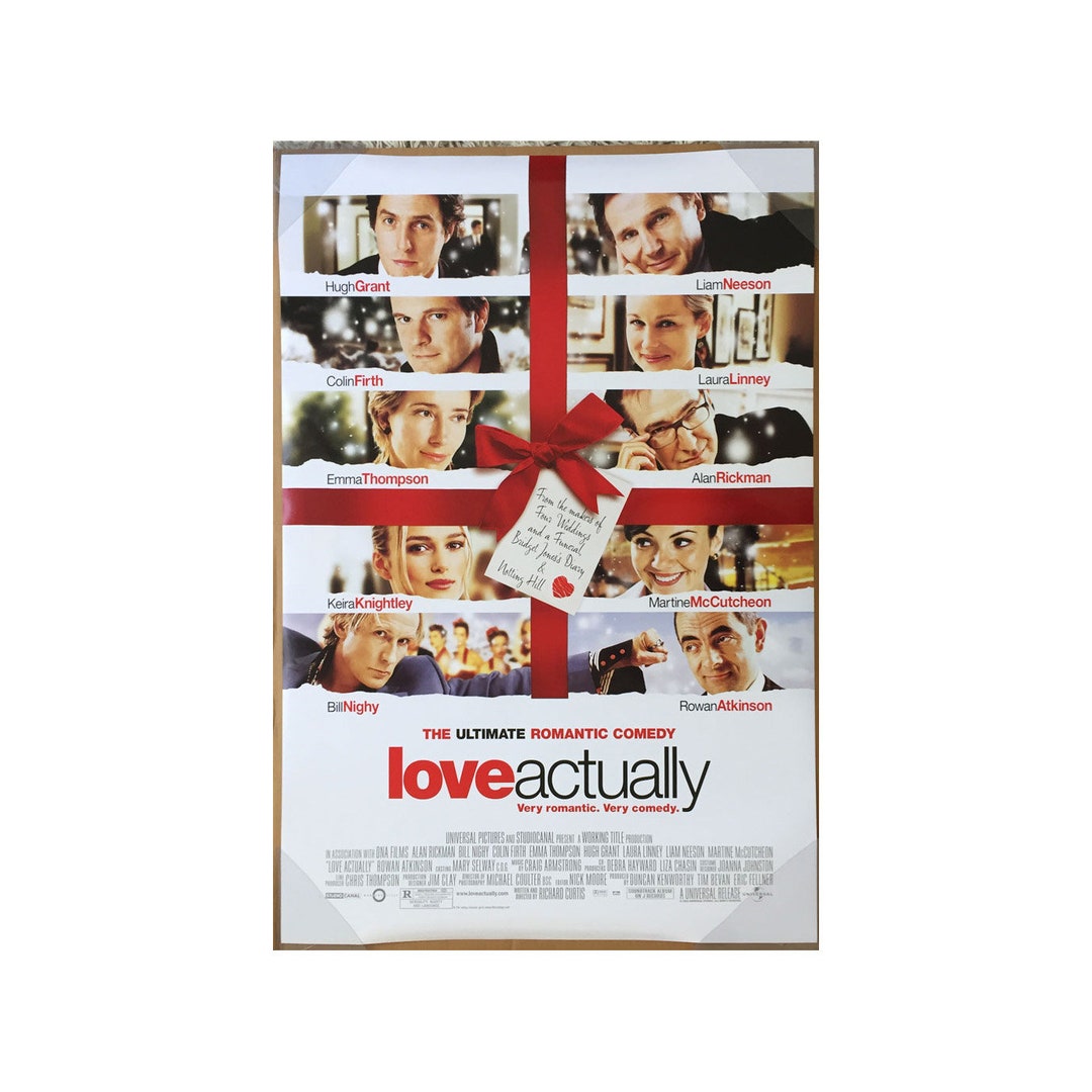 LOVE ACTUALLY Movie Poster 2 Sided ORIGINAL 27x40 Hugh Grant Keira ...