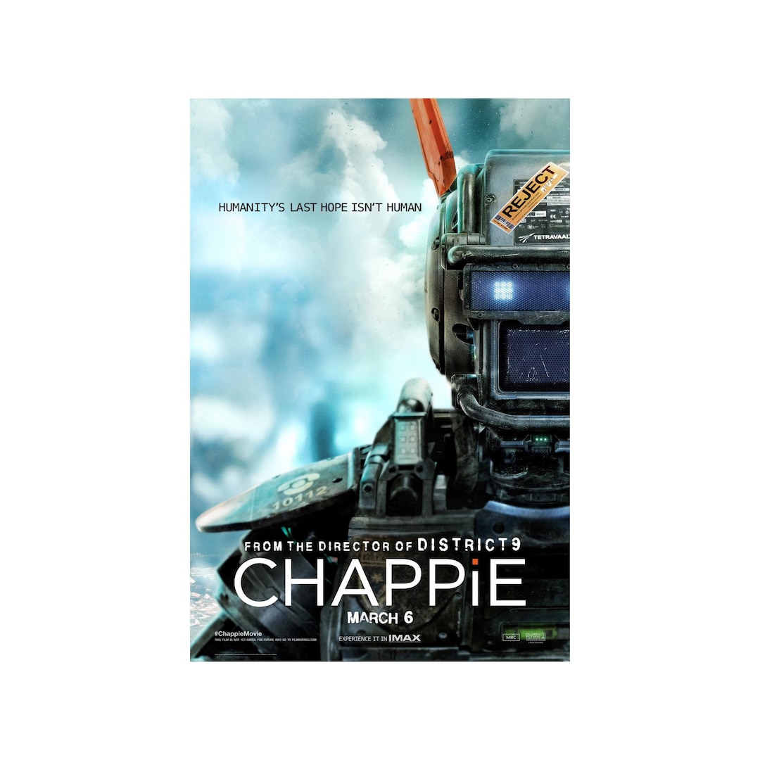 CHAPPIE MOVIE POSTER 1 Sided Original Advance Version B 27x40 Neill ...