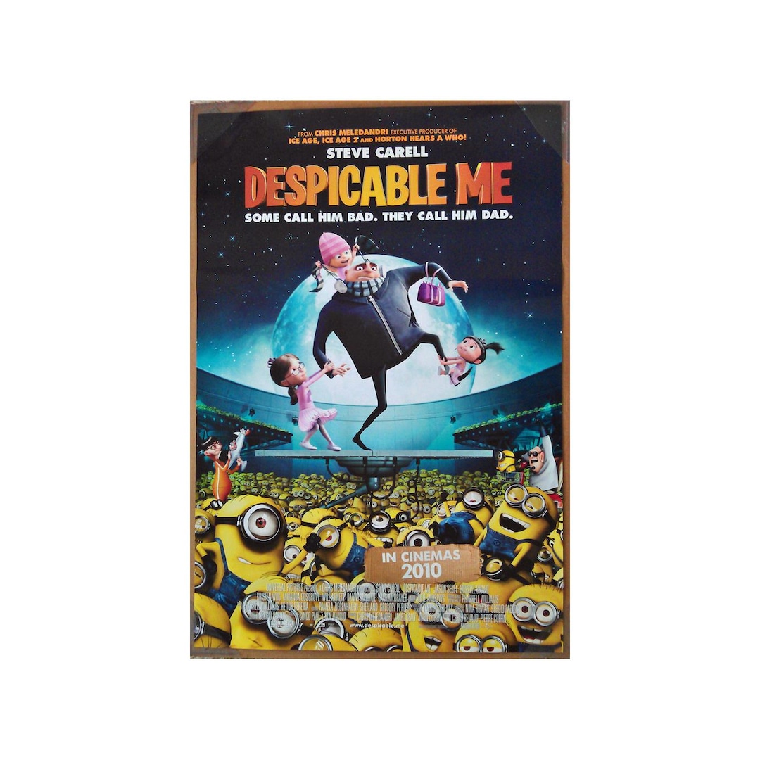 DESPICABLE ME Movie Poster 2 Sided ORIGINAL Very Rare 27x40 Steve ...