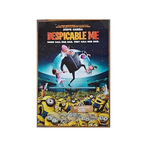 DESPICABLE ME Movie Poster 2 Sided ORIGINAL Very Rare 27x40 Steve ...