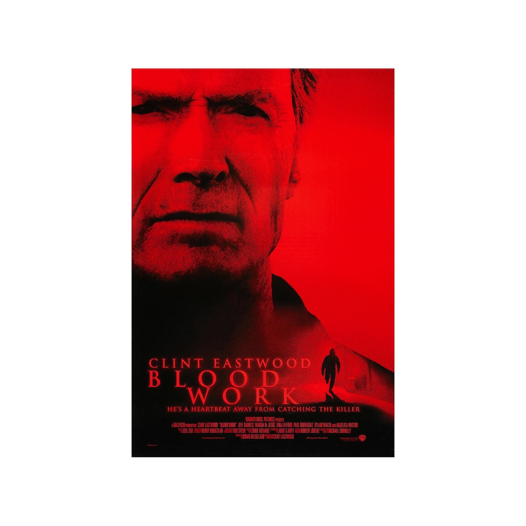 BLOOD WORK Movie Poster 2 Sided ORIGINAL Final 27x40 Clint Eastwood ...