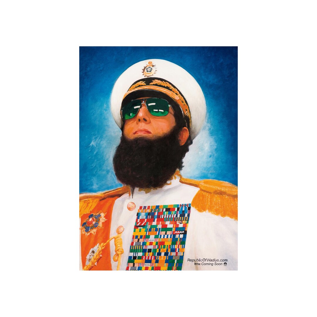 THE DICTATOR Movie Poster 2 Sided ORIGINAL Advance 27x40 Sacha Baron ...