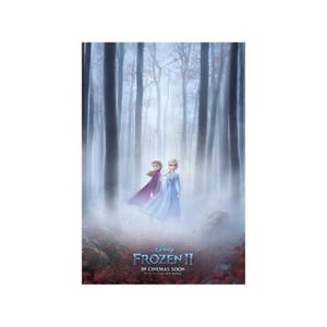 FROZEN II Movie Poster 2 Sided ORIGINAL Intl Version B 27x40 Kristen ...