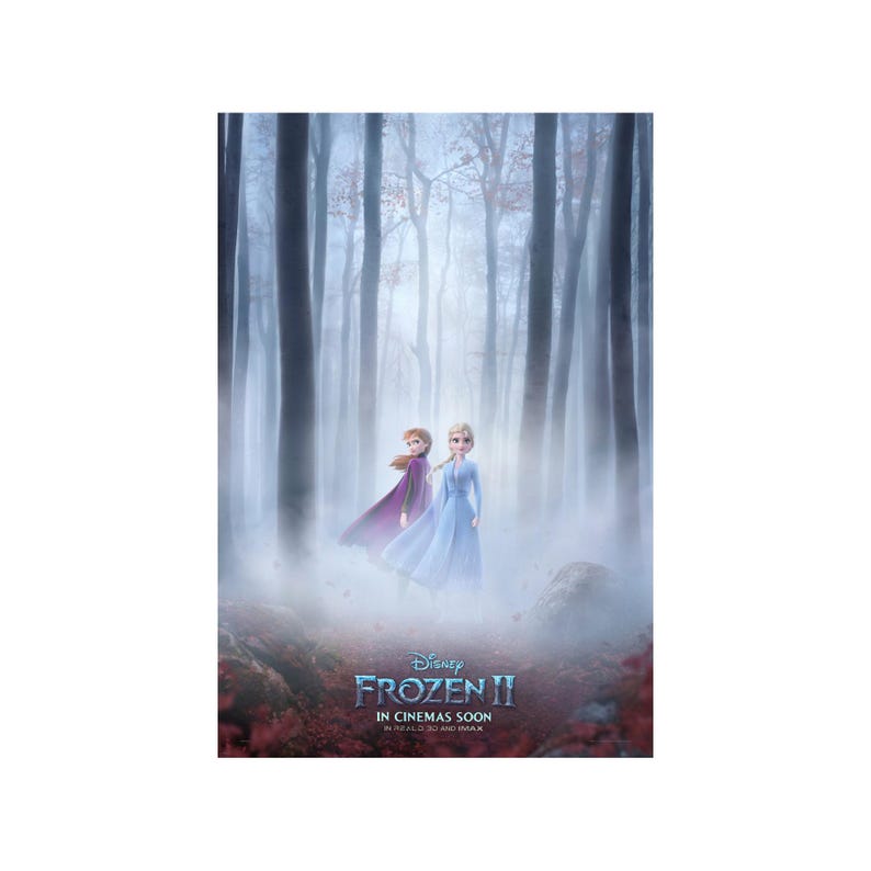 FROZEN II Movie Poster 2 Sided ORIGINAL Intl Version B 27x40 Kristen ...