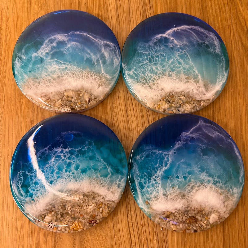 Resin Coasters - Etsy