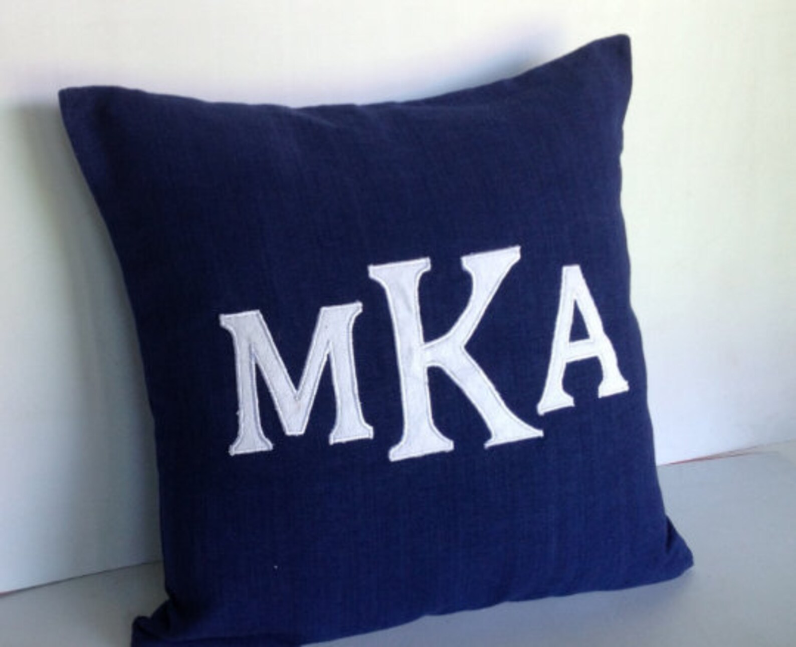 Applique Monogram Decorative Pillow Covers Personalized Gifts - Etsy