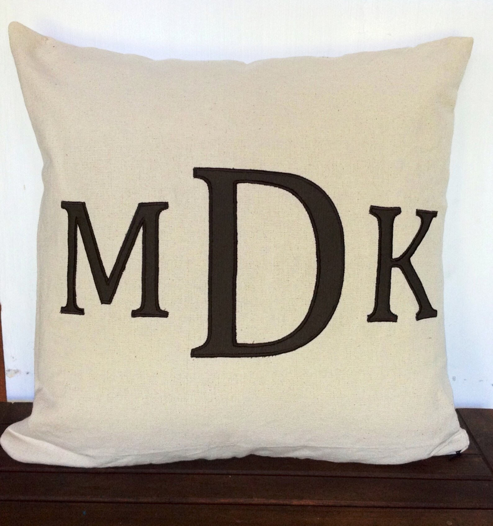Applique Monogram Decorative Pillow Covers Personalized Gifts - Etsy