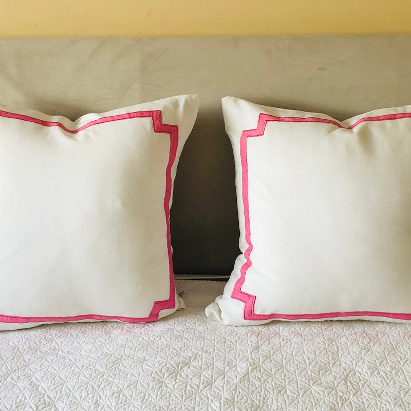 Pink Euro Sham - Etsy