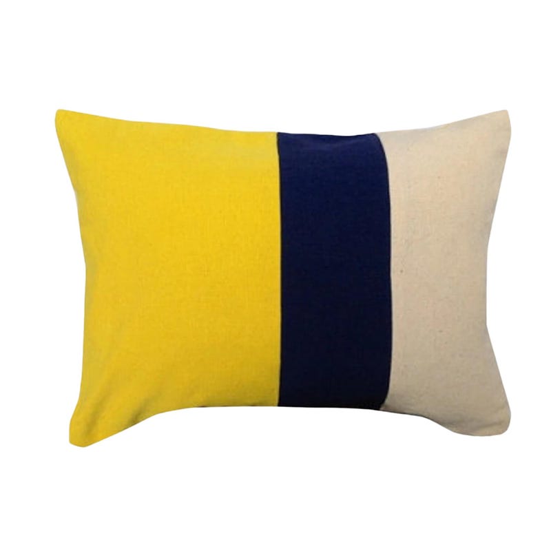 Color Block Pillow - Etsy
