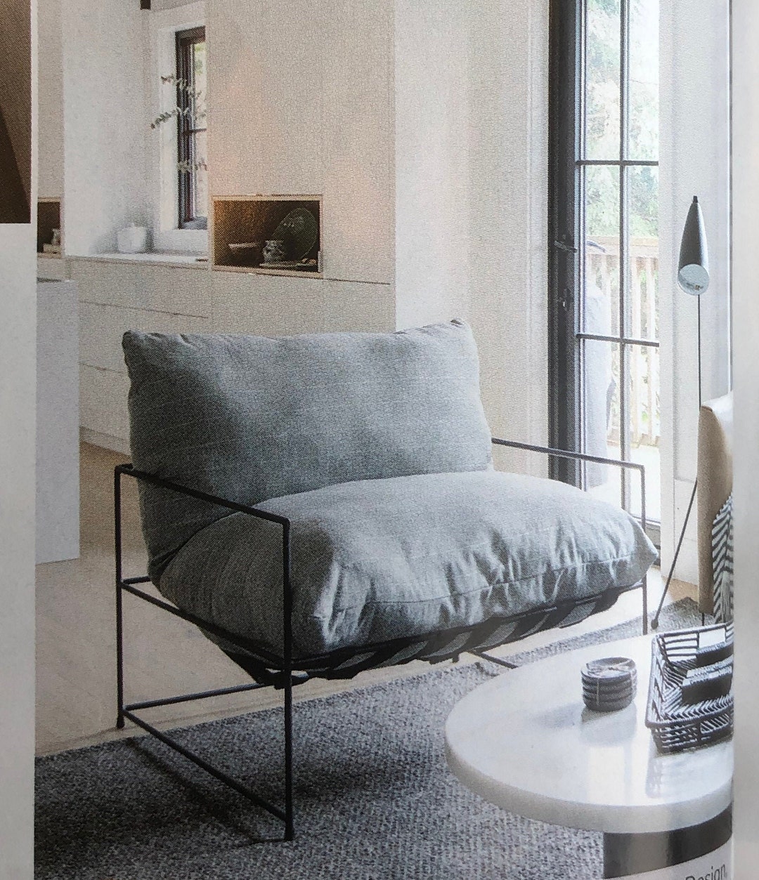 Gray Custom Chair Covers, Wicker and Metal Chairs Covers, Pillows for ...